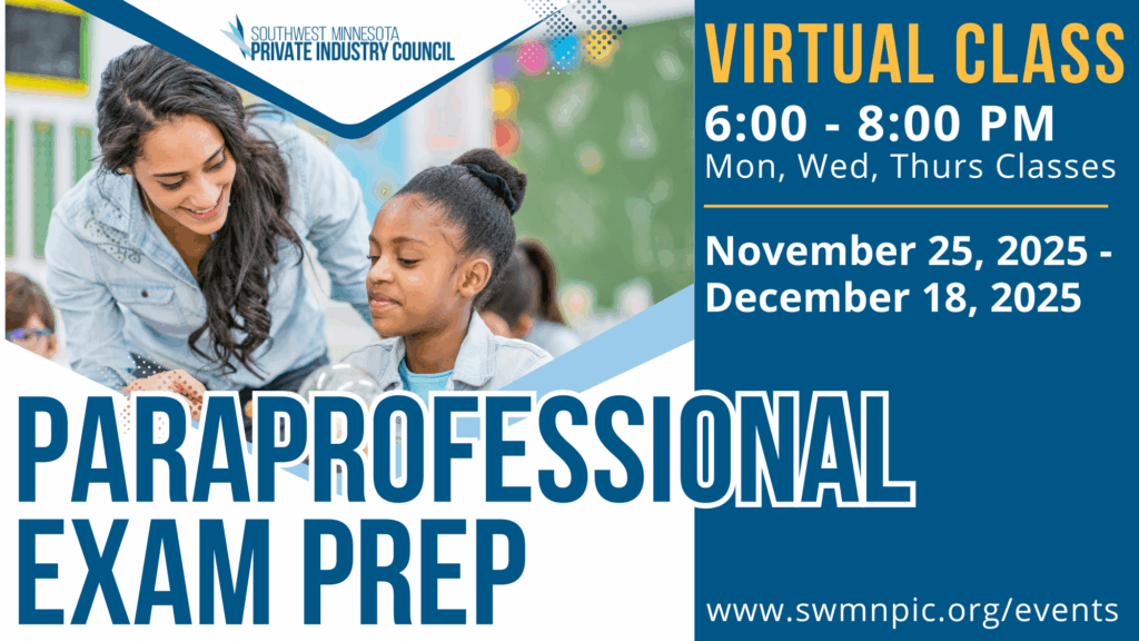 Paraprofessional Exam Prep Course | Virtual Class | SW MN Private ...